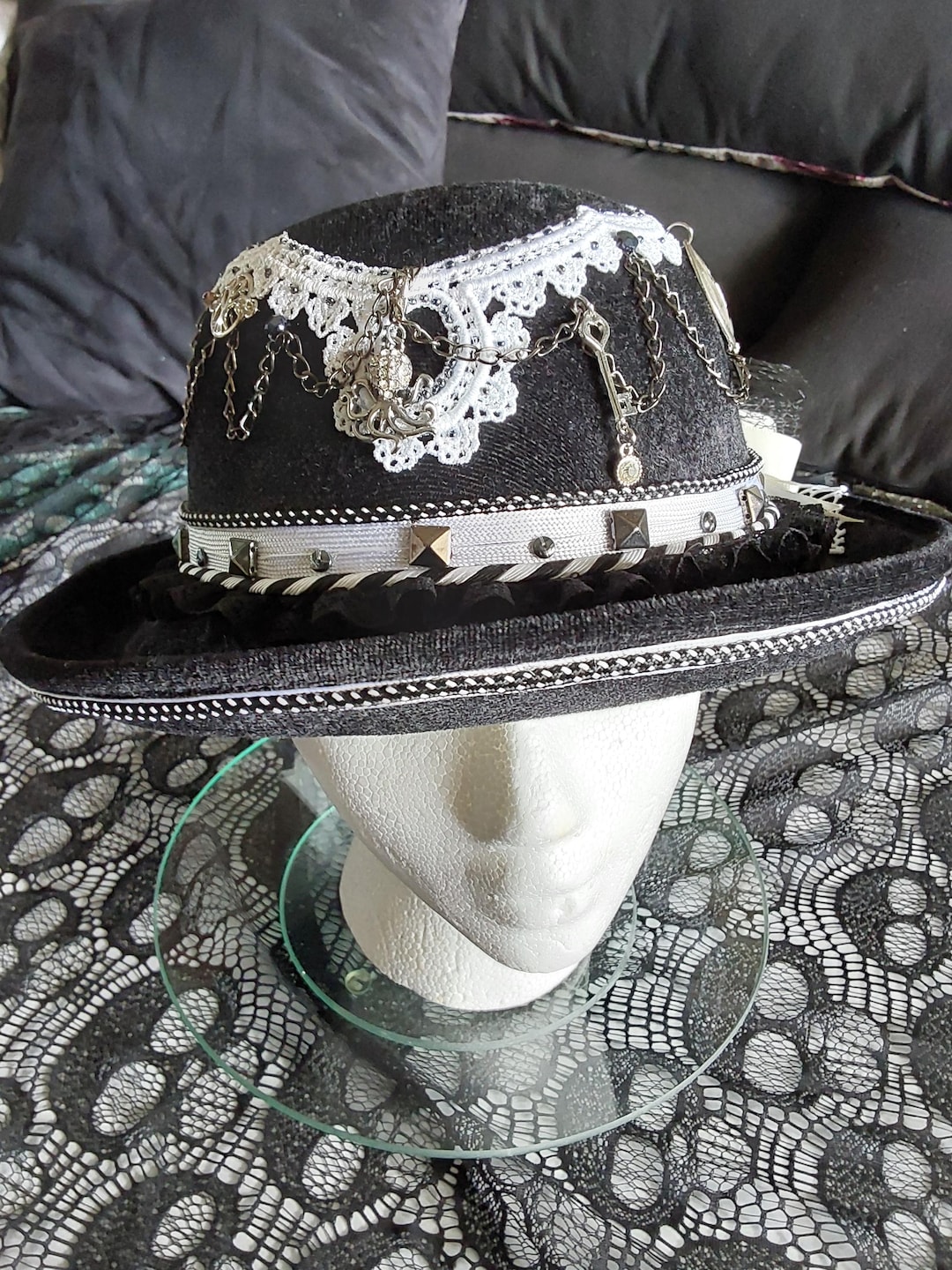 Victorian Inspired Velvet Ladies Bowler Hat - Etsy