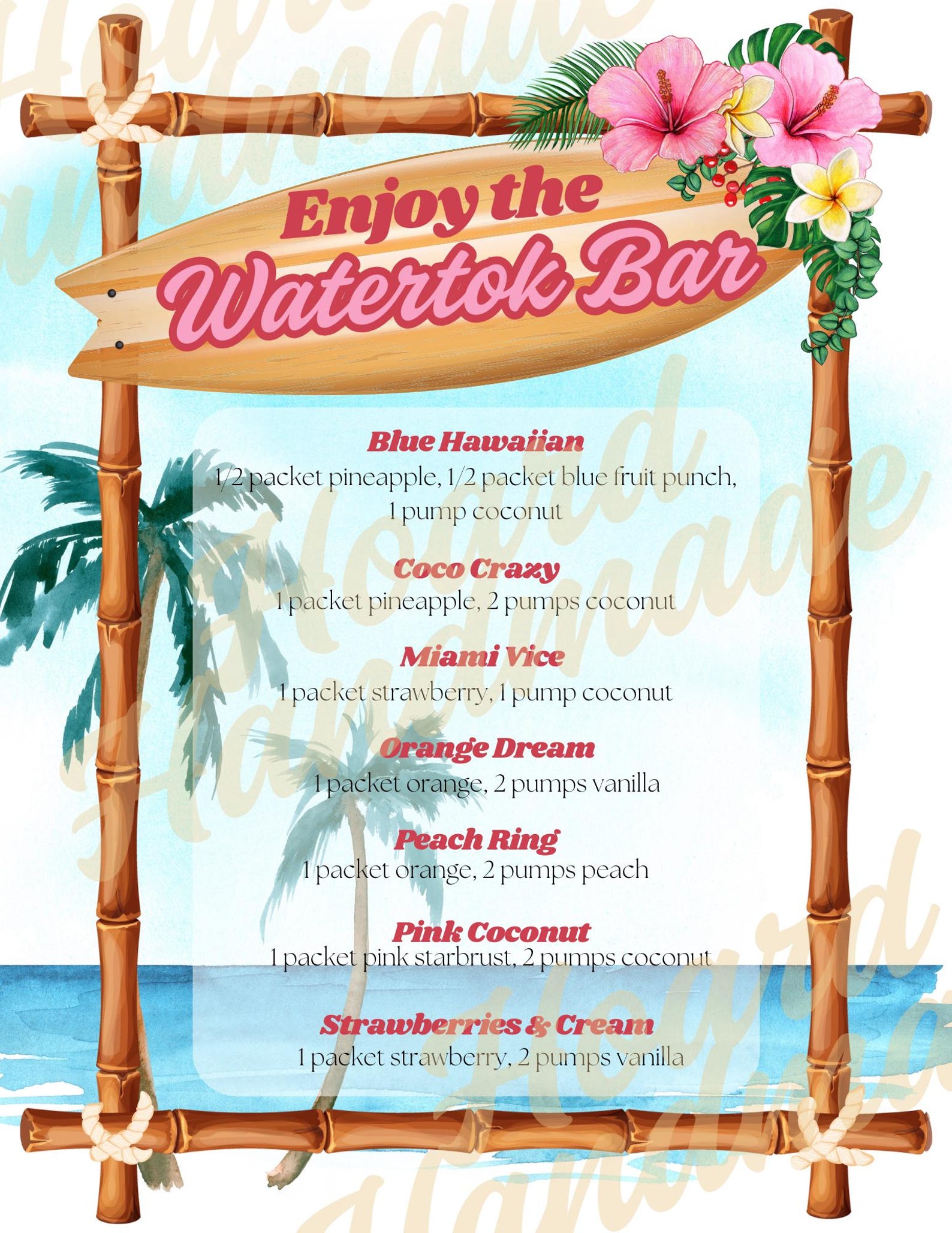 Watertok Bar Thank You Staff Appreciation Teacher Sign Teacher ...