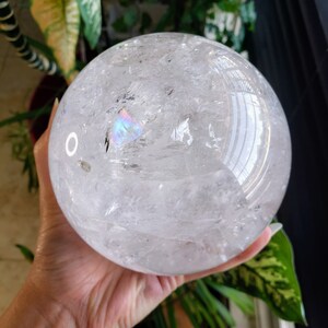 XXL Clear Quartz Crystal Ball Giant Natural Quartz Sphere Divination ...