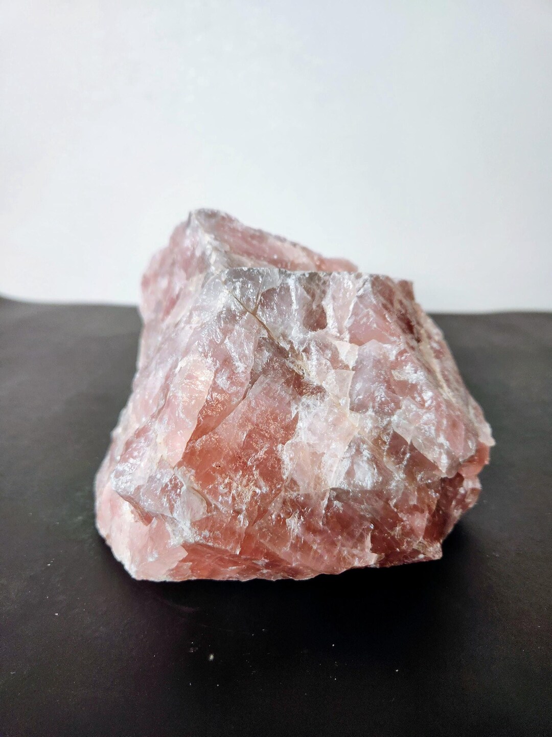 Giant Raw Blue Rose Quartz Crystal Boulder | 7 Lbs Chunky Quartz Stone ...