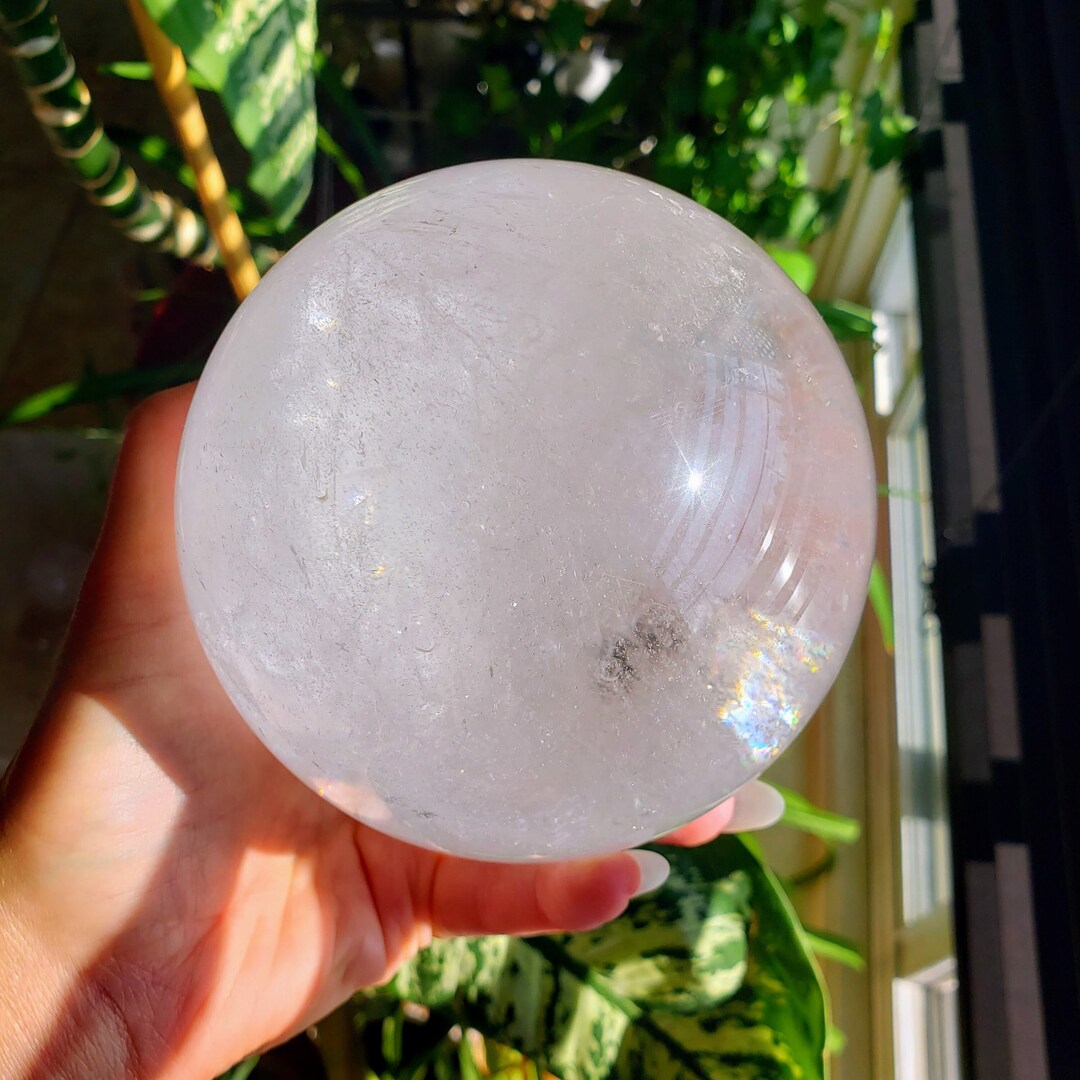 XL Clear Quartz Crystal Ball 4 Inch 130mm | Giant Real Natural Quartz ...