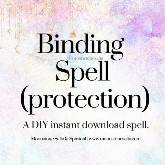 Binding Spell for Protection Instant Download Easy Spells - Etsy