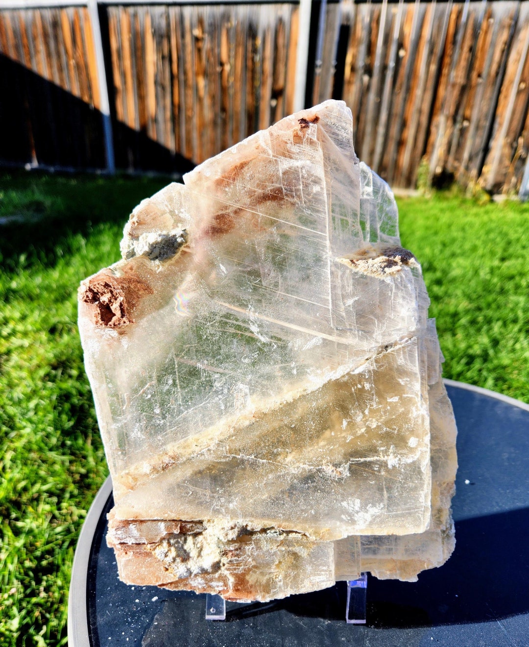 XXL Raw Ice Selenite Crystal Statement Piece | Jumbo Natural Ice ...