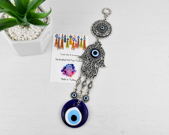 Turkish Evil Eye Glass Greek Mati Eye Nazar Amulet Protection | Etsy