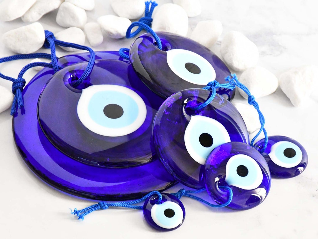 Turkish Evil Eye Glass Greek Mati Eye Nazar Amulet Protection Good Luck ...