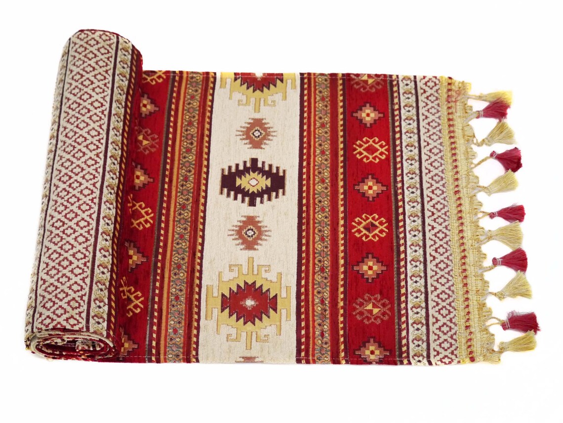 Turkish Table Runners Aztec Collection Oriental Table Runner | Etsy