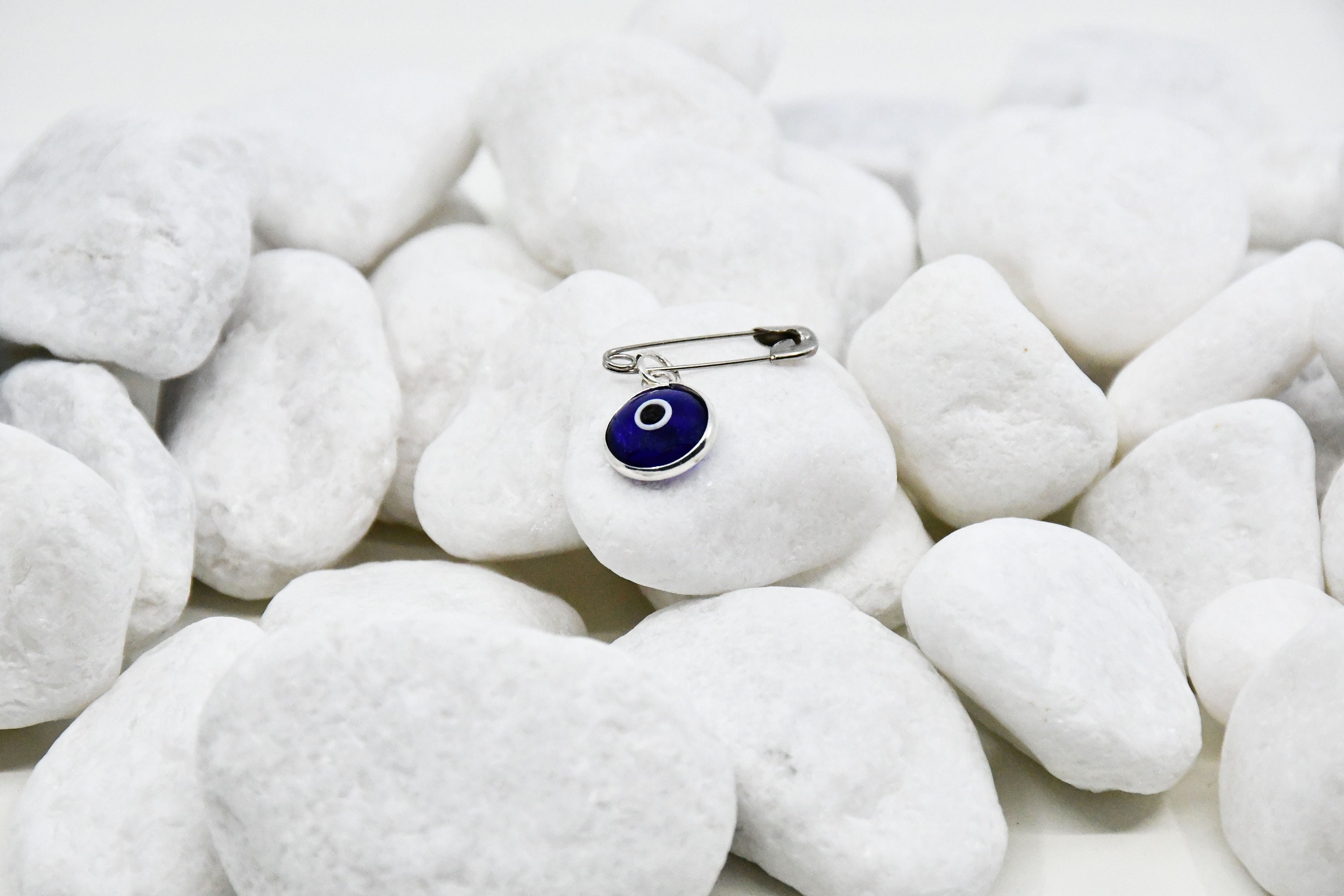 Turkish Greek Mati Evil Eye Protection Safety Silver Colour | Etsy