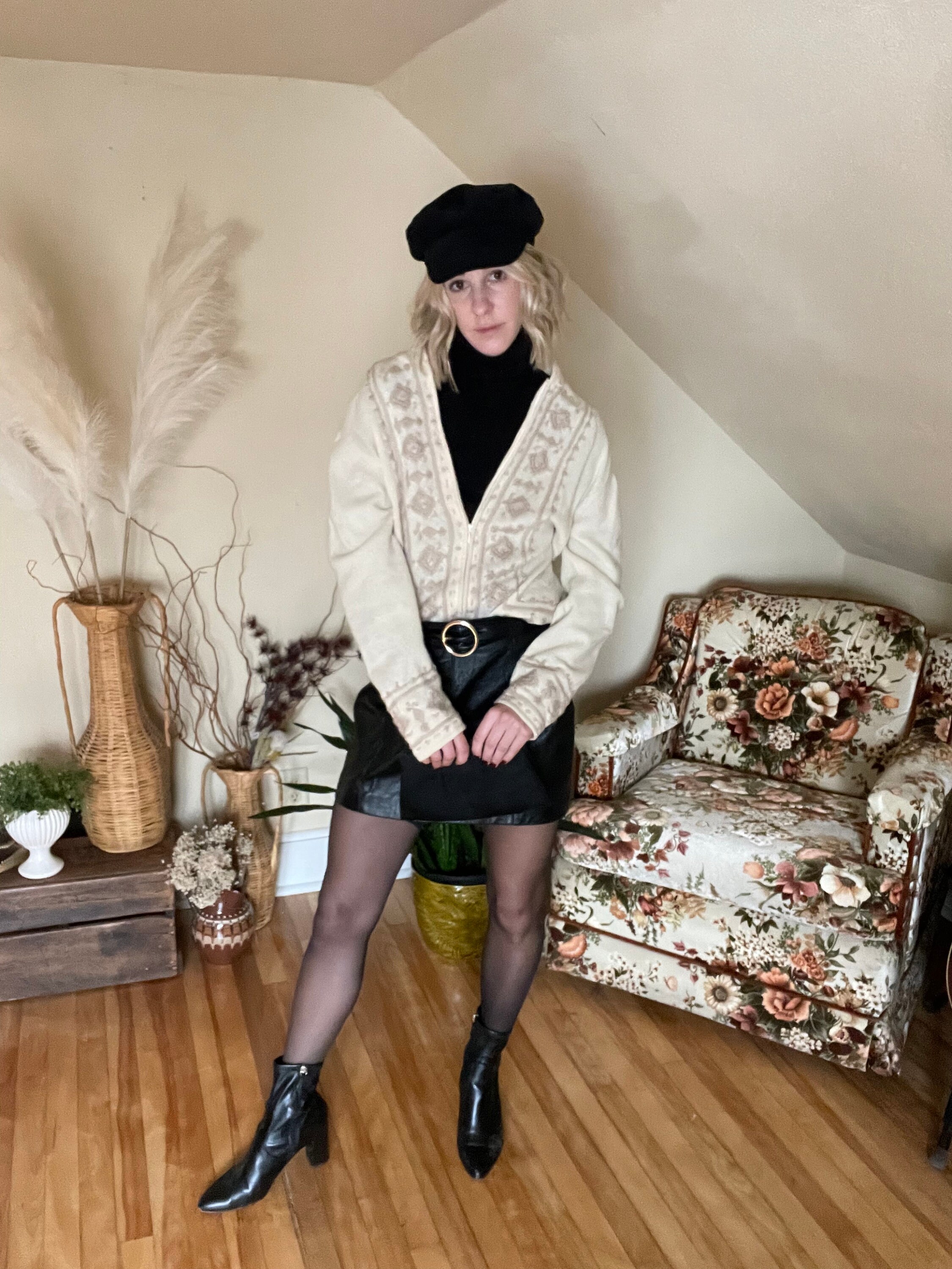 Stitched Zip Sweater - Etsy