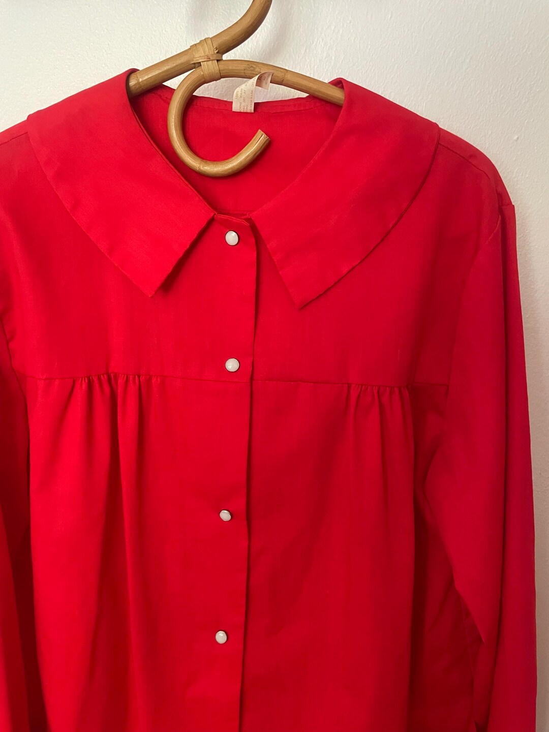 Red Smock Dress - Etsy