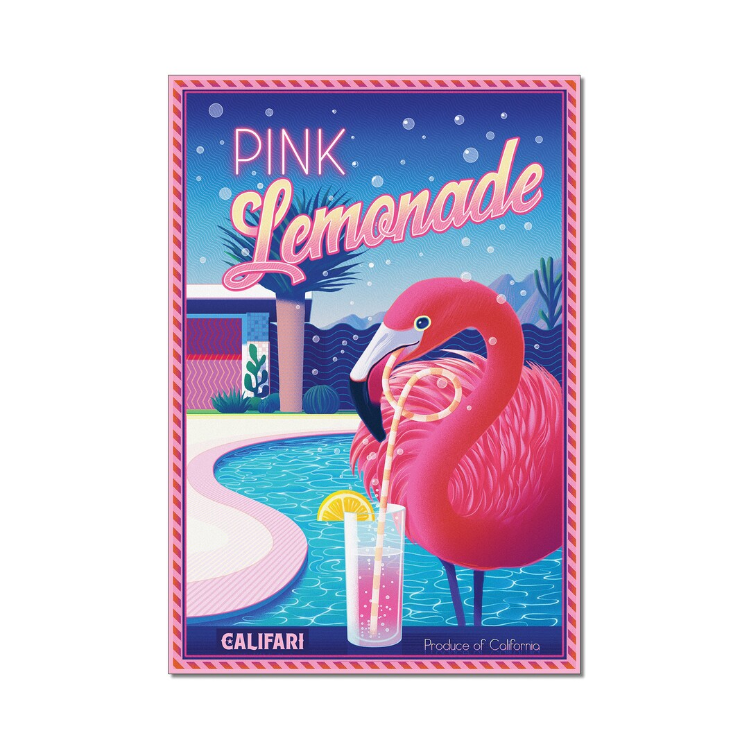 Pink Lemonade 13 X 19 Lithograph Poster - Etsy