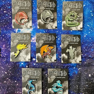 Nine Tailed Fox Enamel Pin - Glow-in-the-dark Mythical Skeleton - Etsy