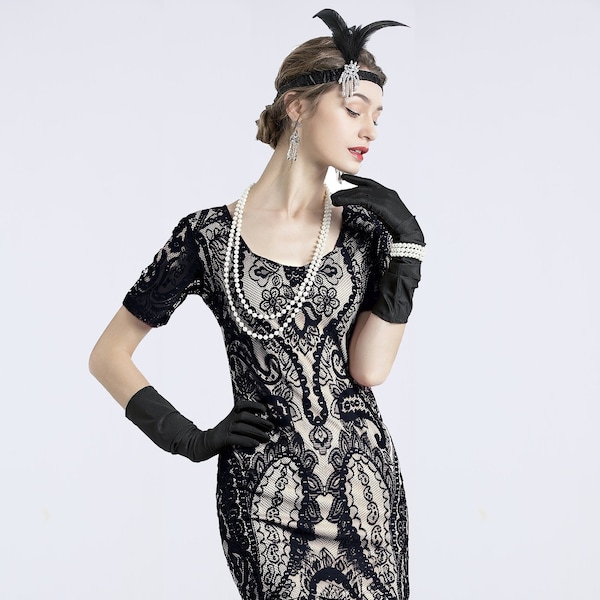 Lace Flapper Dress - Etsy