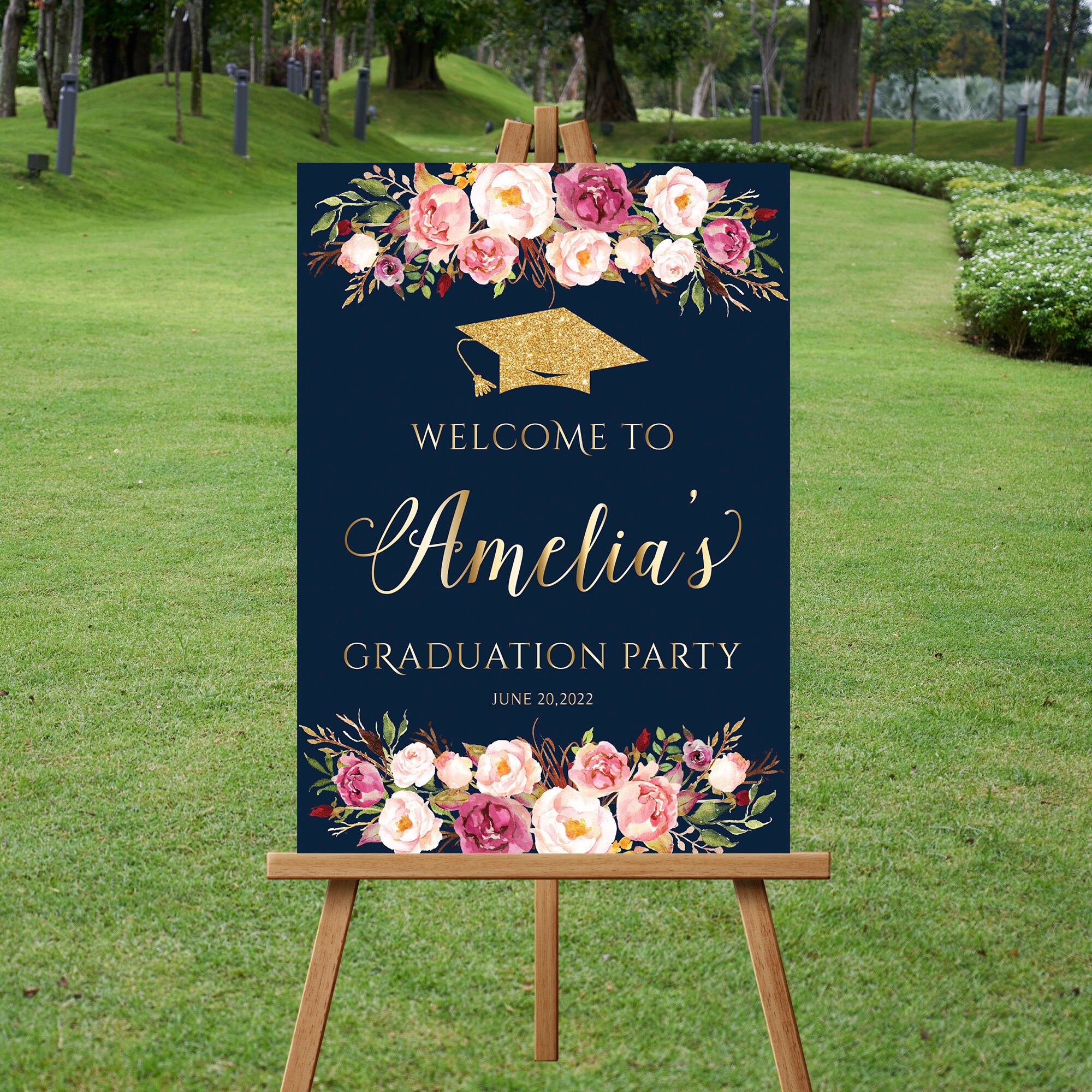 Graduation Welcome Sign Personalized Graduation Sign Class - Etsy