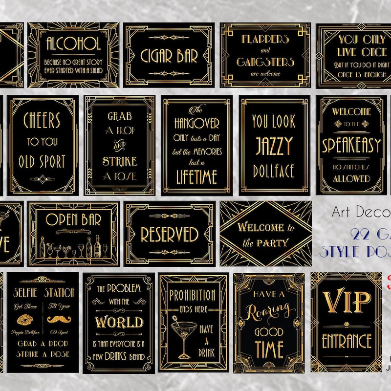 1920s Poster Design - Etsy