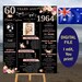 1964 AUSTRALIA With Photo, Poster 60th Birthday, Poster 1964, Born in ...
