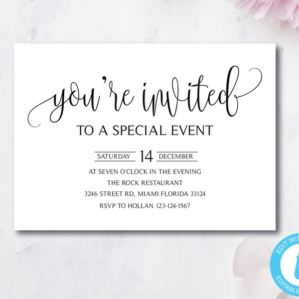 You're Invited Invitations - Etsy