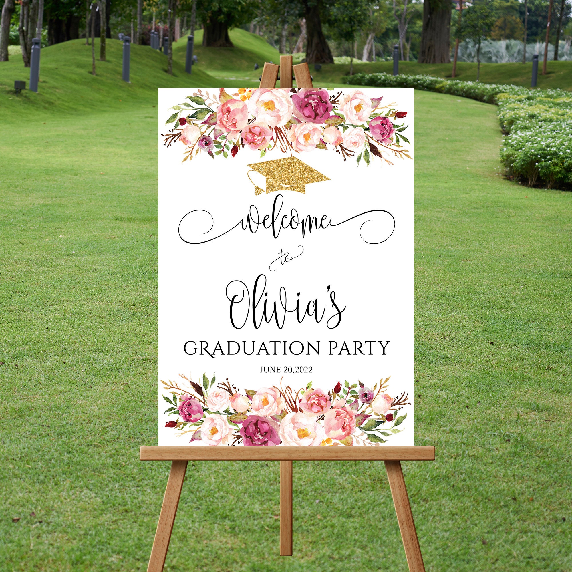 Graduation Welcome Sign Personalized Graduation Sign Class - Etsy