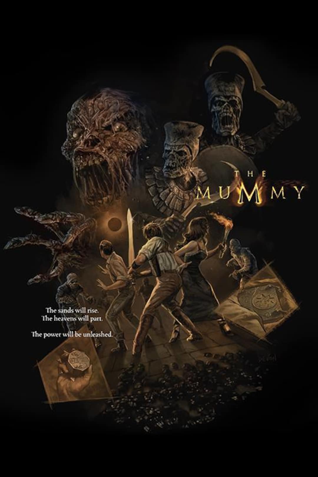 The Mummy Art Print Poster 12x18 Horror Art Print - Etsy