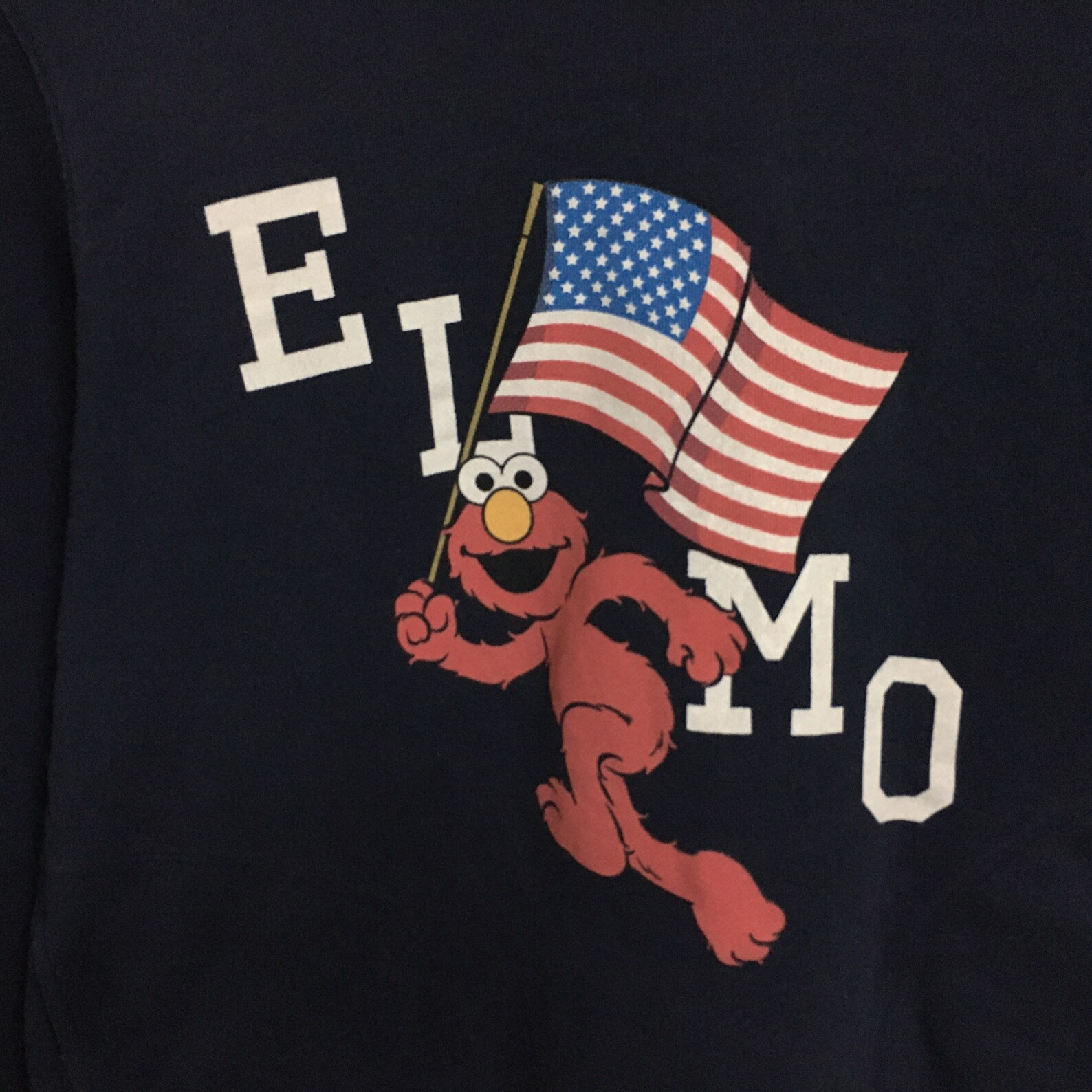 Pick Sesame Street Elmo Waving Flag United States Hoodie | Etsy