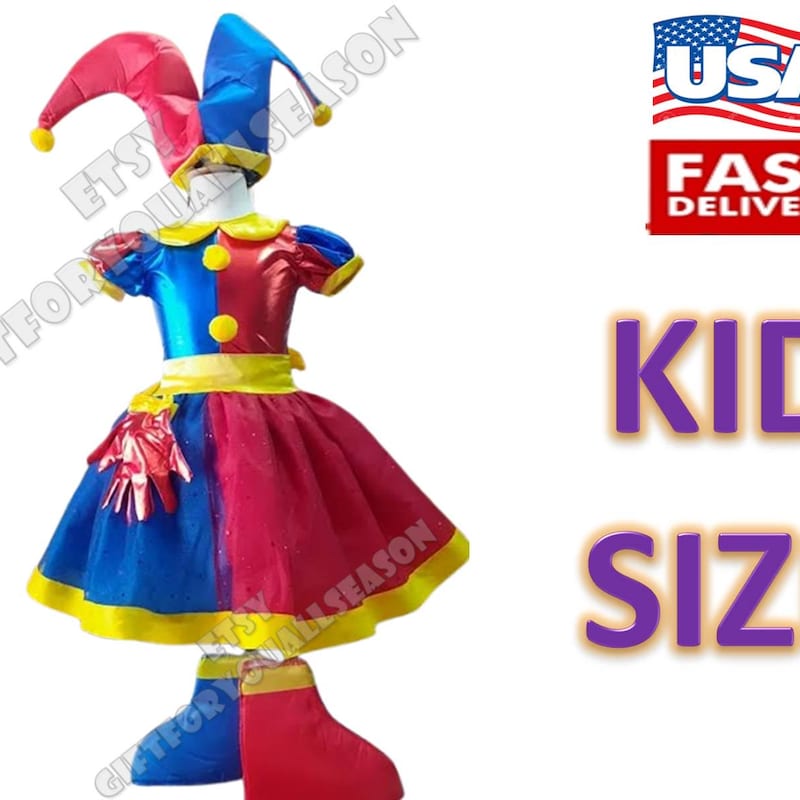 Pomni Costume - Etsy