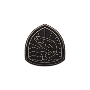 Fish Patch Fly Fishing Salmon Trout Nautical Boat Adventure River Raft ...