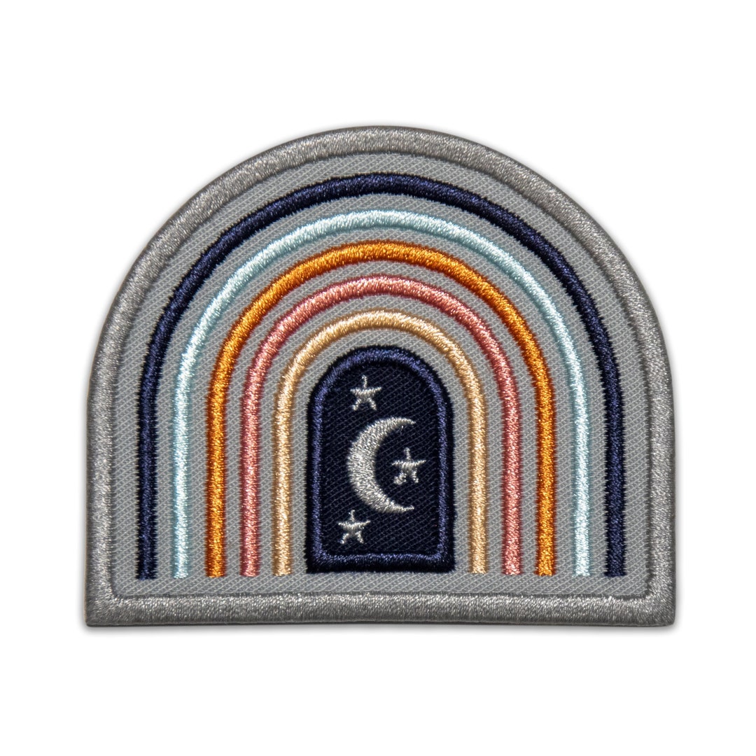 Rainbow Embroidered Patch Retro Patch Patches for Jacket Hippie ...