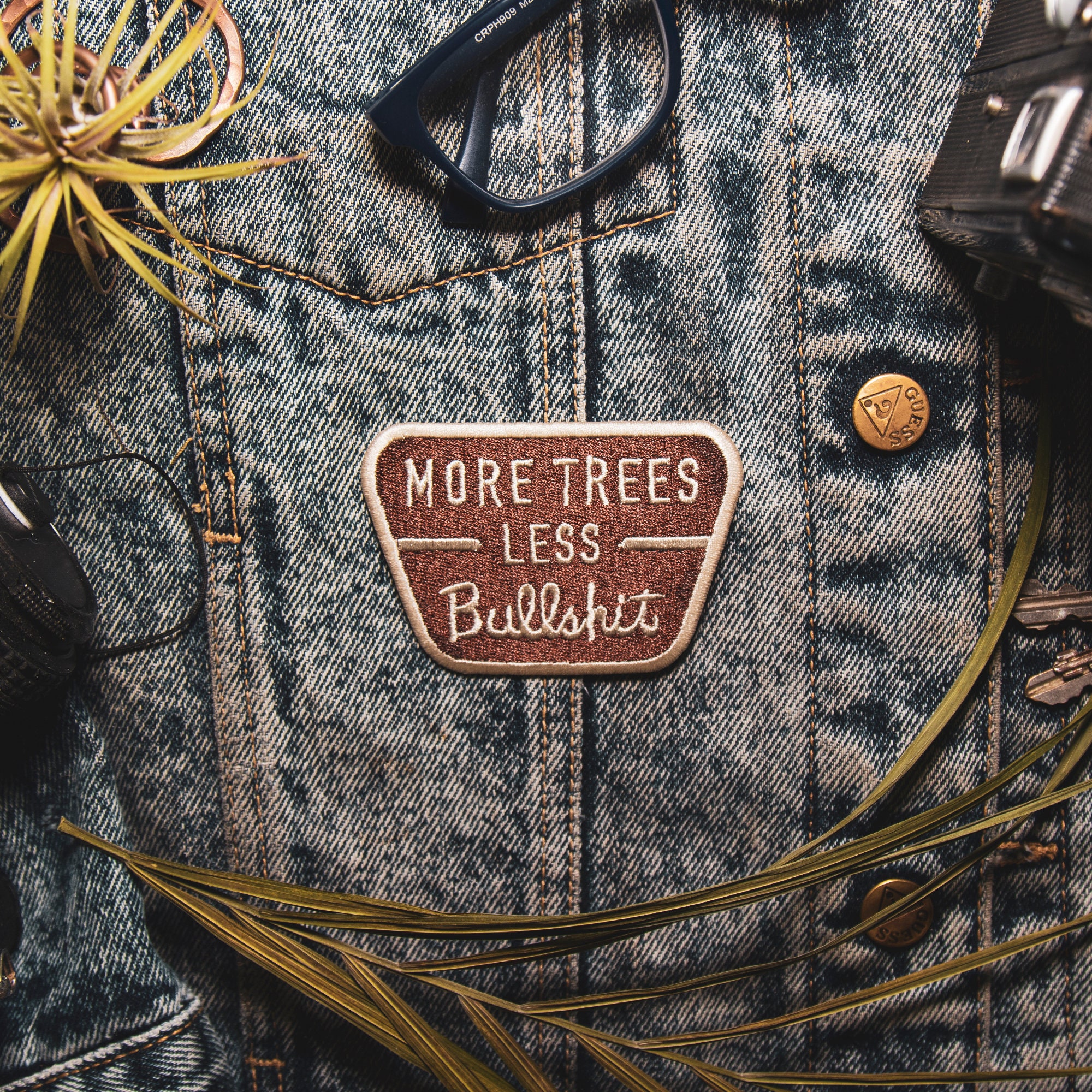 Trees Patch Vintage Hiking Camping Adventure Backpack | Etsy