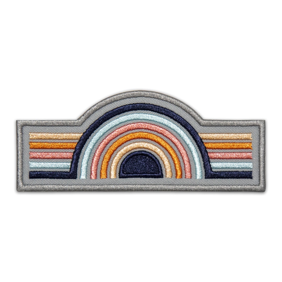 Rainbow Embroidered Patch - Retro Patch Patches for Jacket Hippie ...