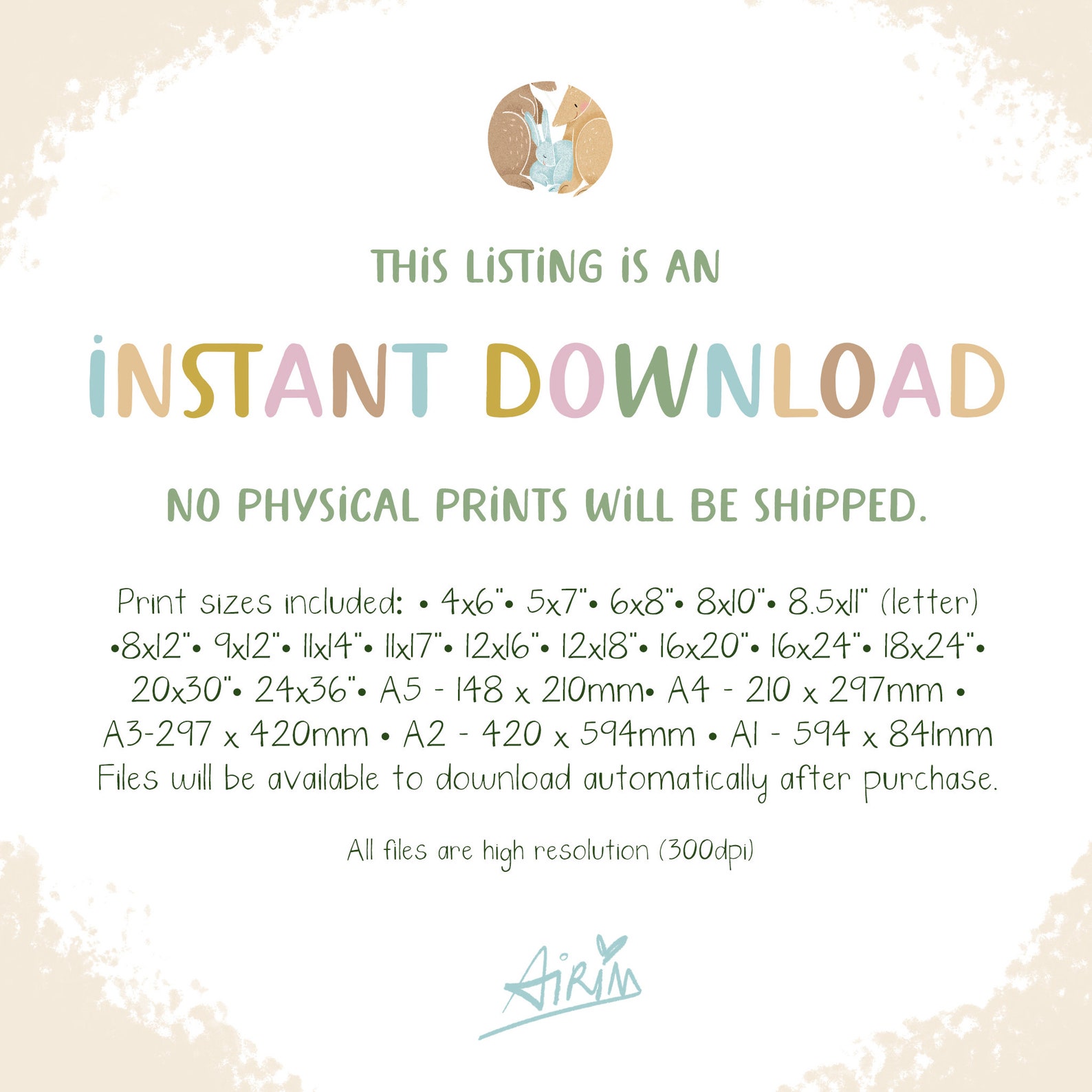Animal Alphabet Poster, Animal Alphabet Print, Digital Download, ABC ...