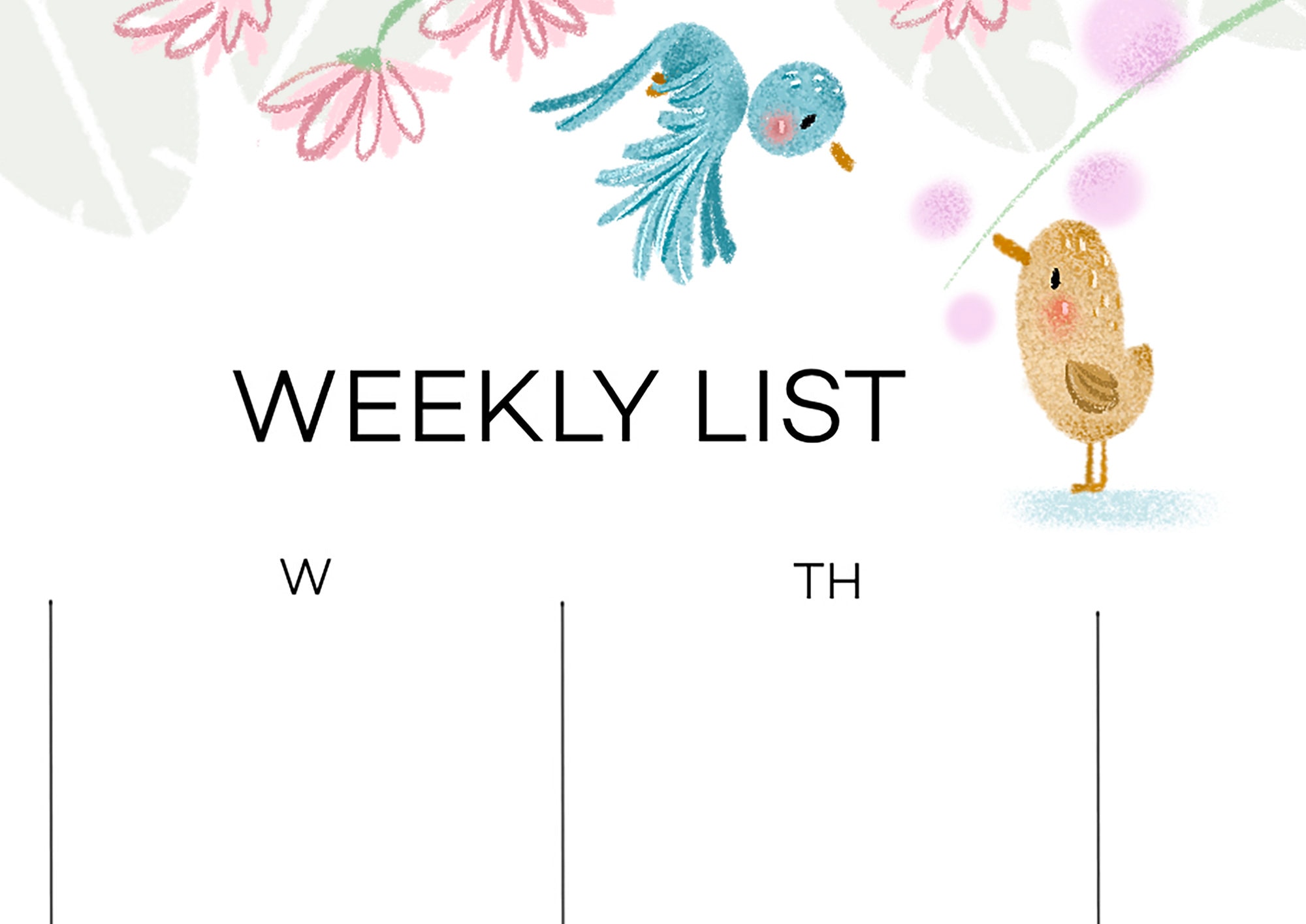 Weekly Calendar Printable, Weekly to Do List, Weekly to Do, Week ...