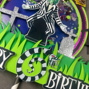 Beetlejuice, Cake Topper, Cake Topper Shaker, Halloween, Birthday Cake ...