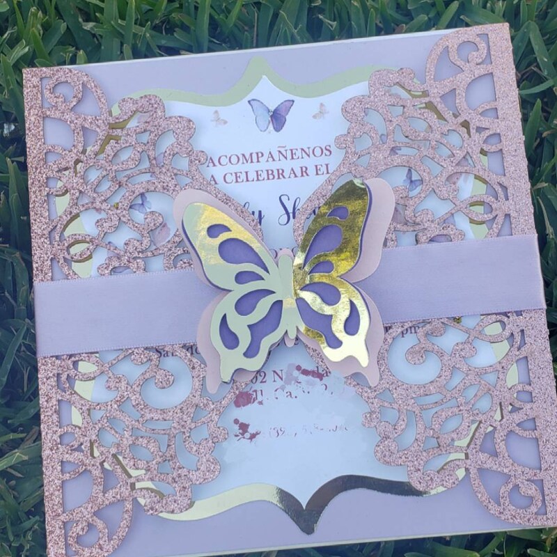 Butterfly Invitation - Etsy