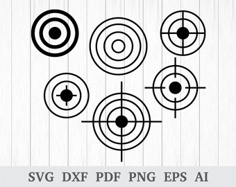 Bullseye svg | Etsy