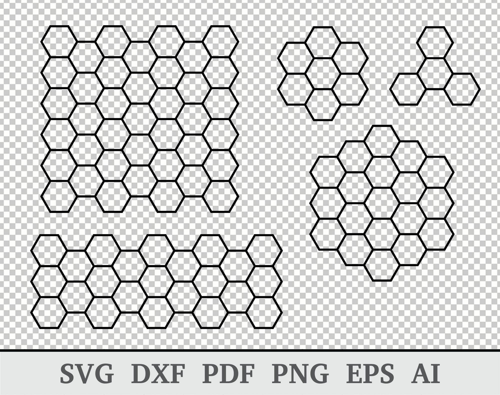 Waben SVG Wabenmuster SVG Hexagon svg Bienenstock svg | Etsy Österreich