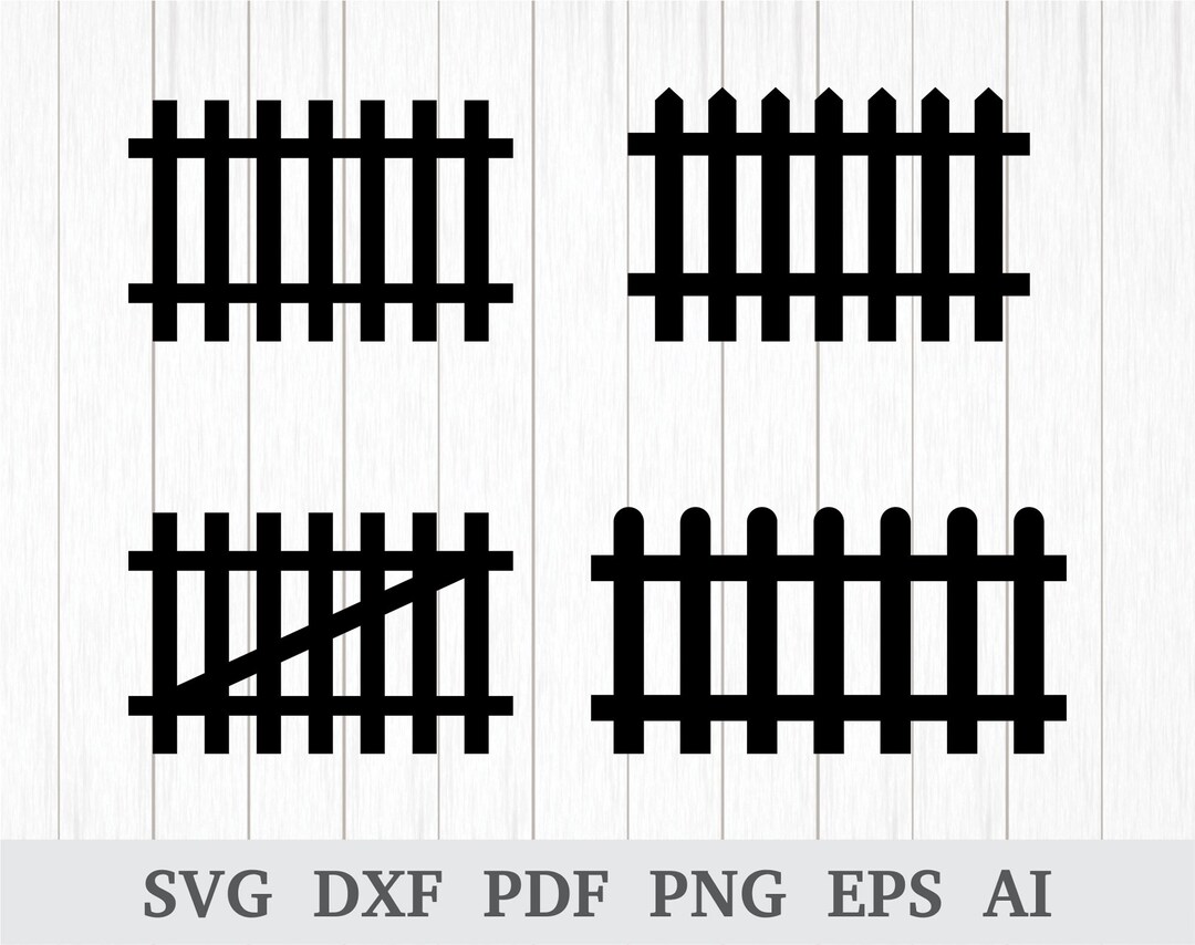 Fence SVG, Wood Fence SVG , Wood Picket Fence Svg, Wooden Fence Svg ...