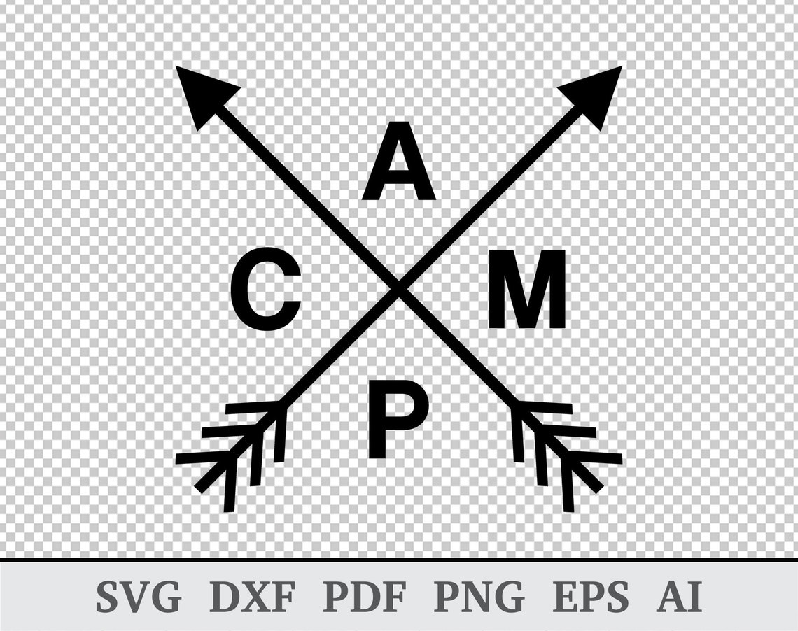Camp Arrow SVG Camp With Arrows SVG Camping SVG Camp Svg - Etsy