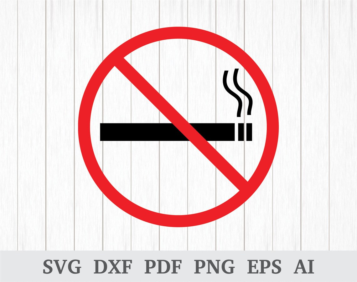 No Smoking Sign SVG, No Smoking SVG, Prohibition Sign Svg, Warning Sign ...
