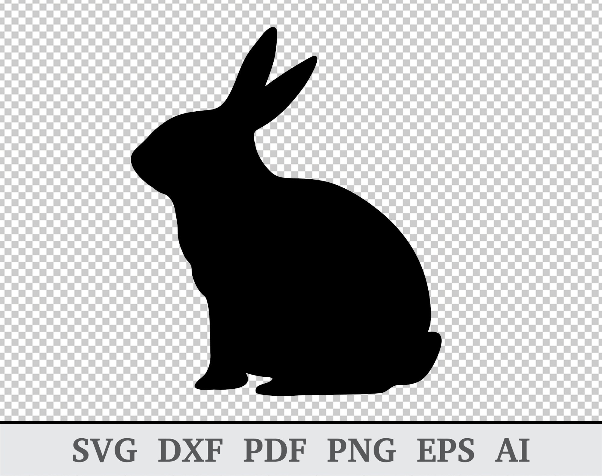 Rabbit Svg Rabbit Png Rabbit Clipart Rabbit Silhouette - Etsy