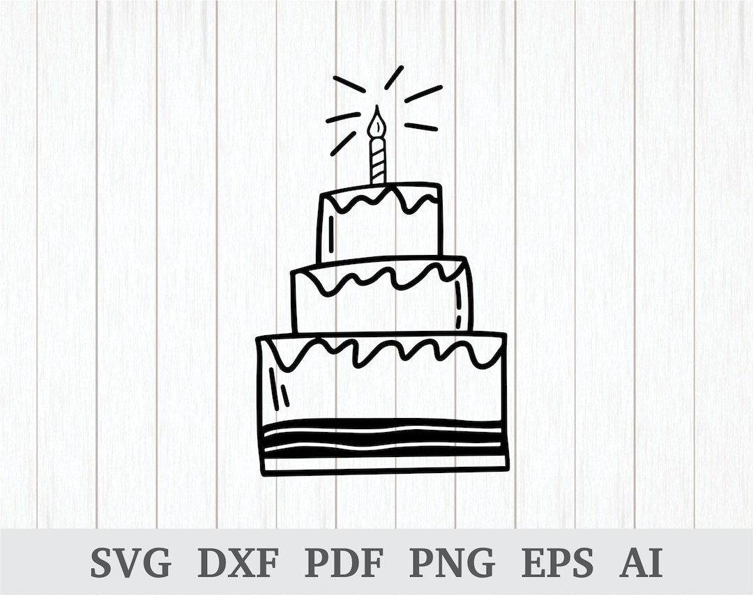 Cake Svg, Birthday Cake Svg, Birthday SVG, Wedding Cake Svg, Wedding ...
