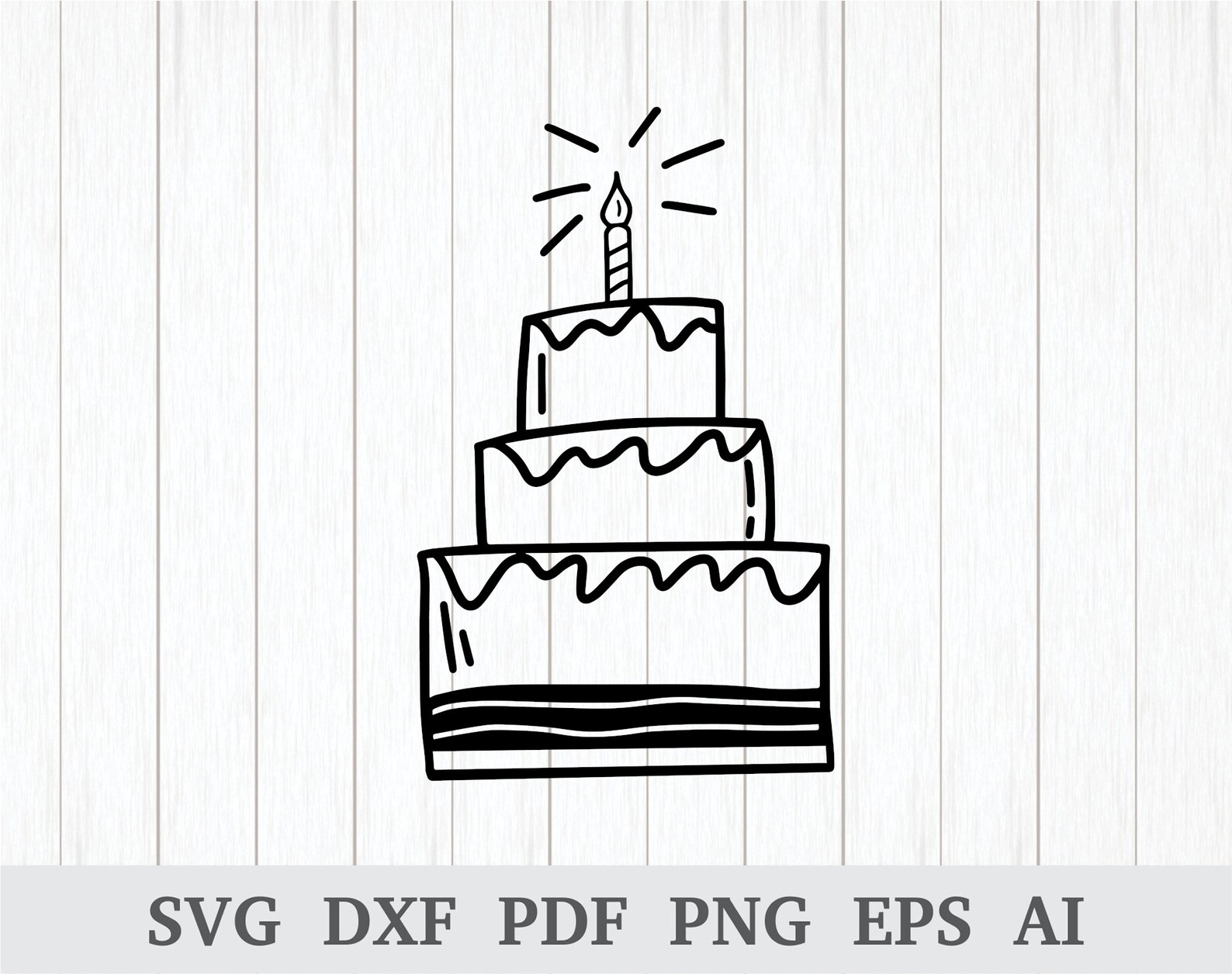 Cake Svg Birthday Cake Svg Birthday SVG Wedding Cake Svg - Etsy