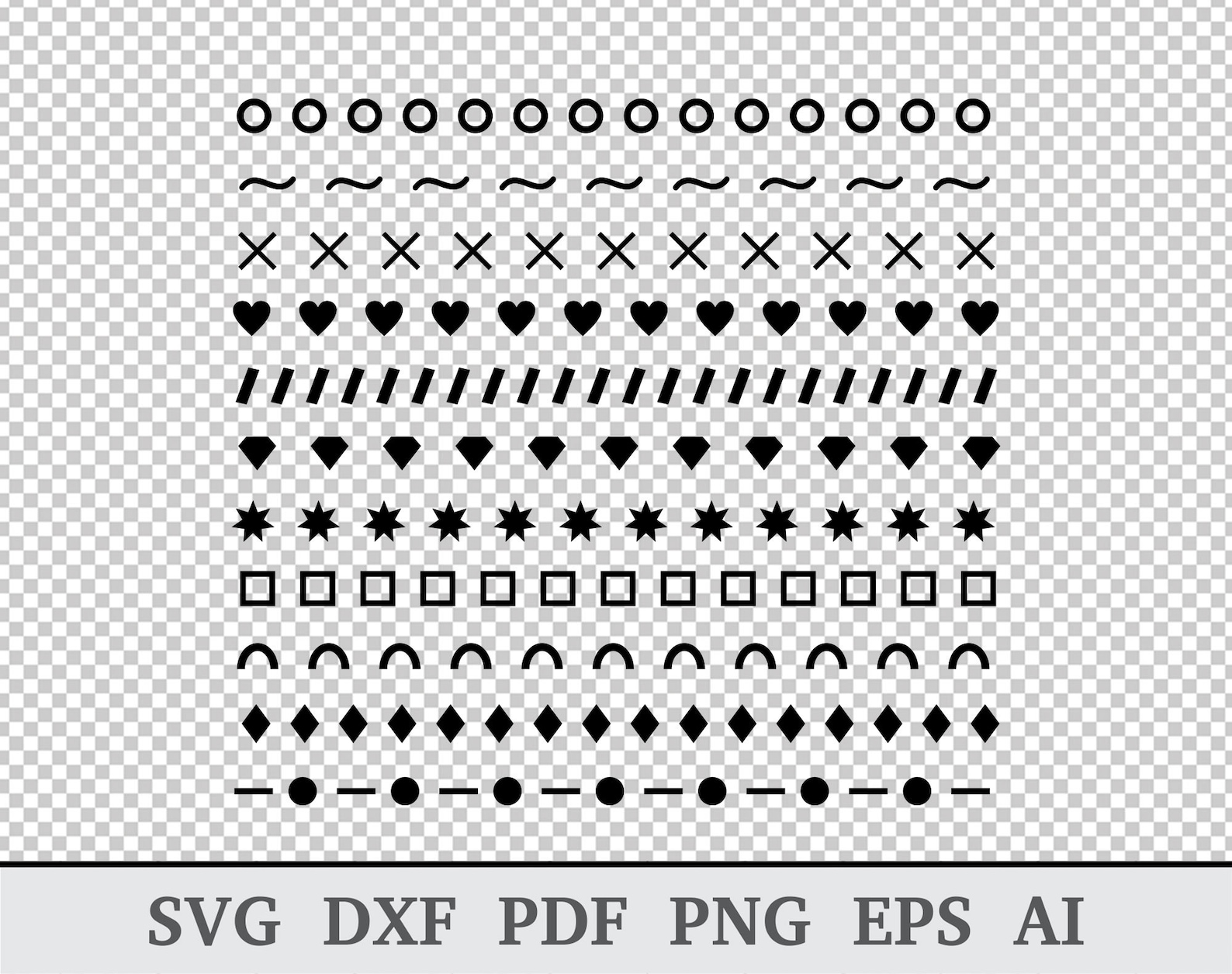 Lines Clipart Lines Vector Lines SVG Dotted Lines Svg Dot - Etsy