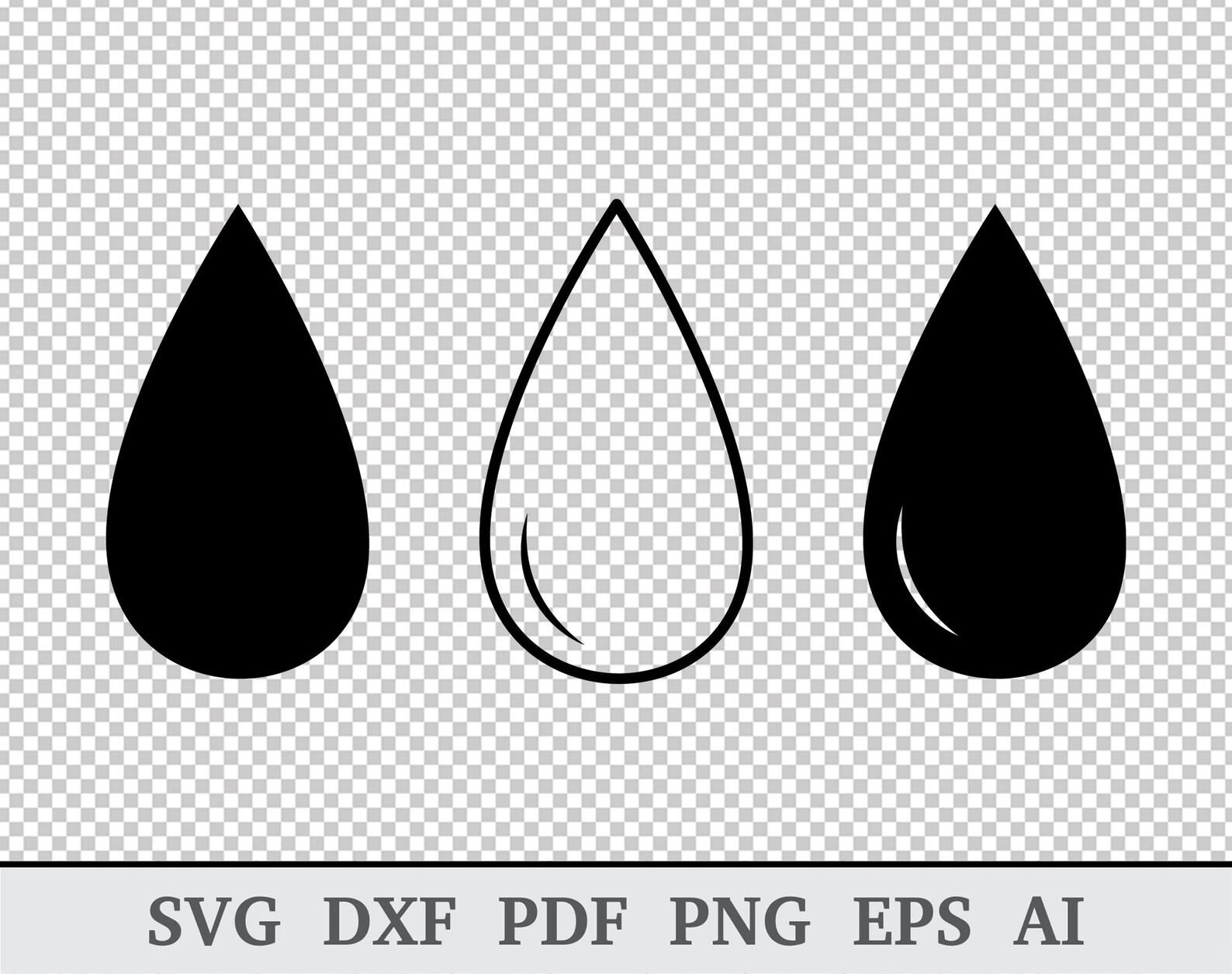 Water Drop SVG Drop SVG Drop of Water Svg Droplet SVG | Etsy
