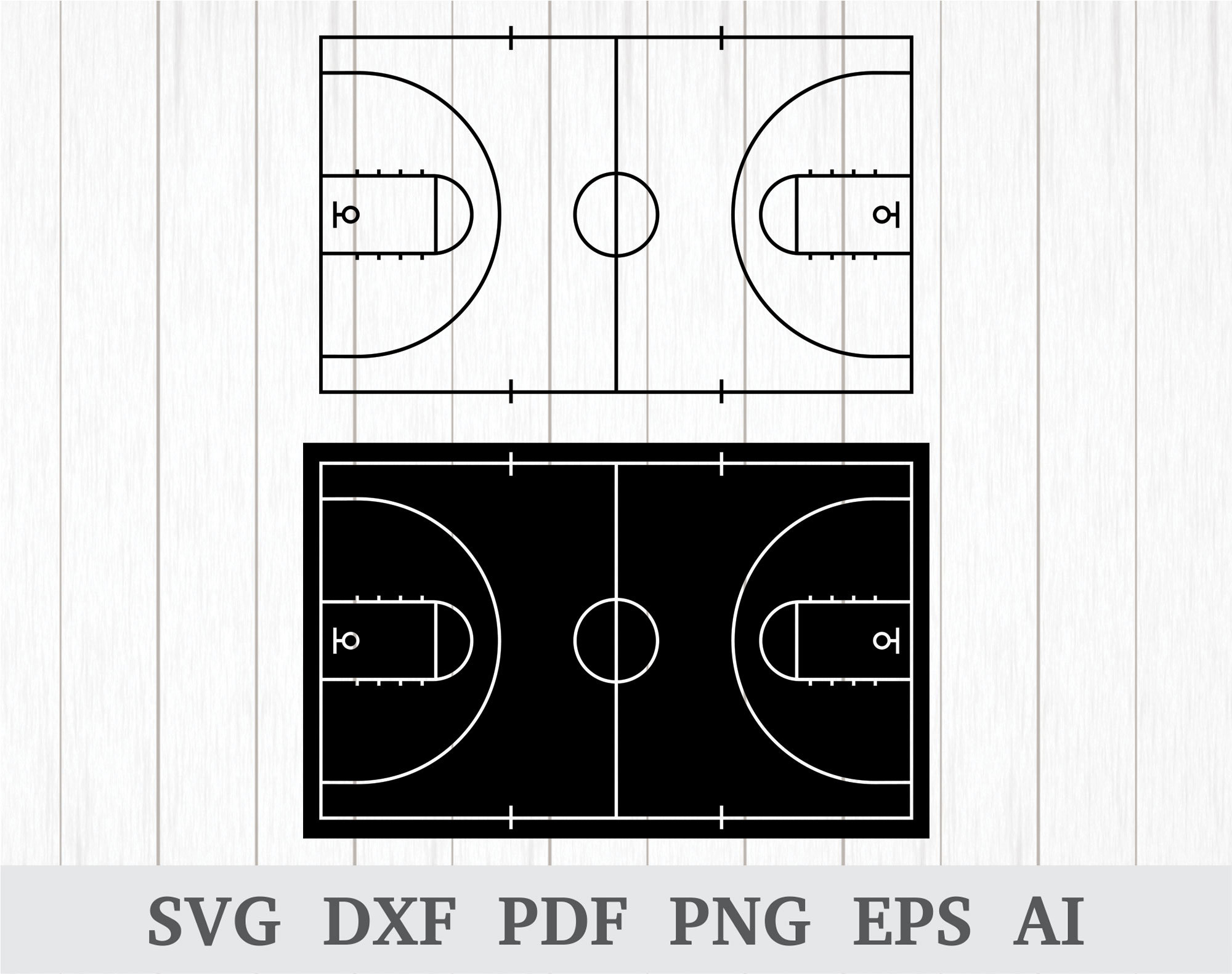 Cancha de Baloncesto SVG Baloncesto SVG Baloncesto Cancha | Etsy