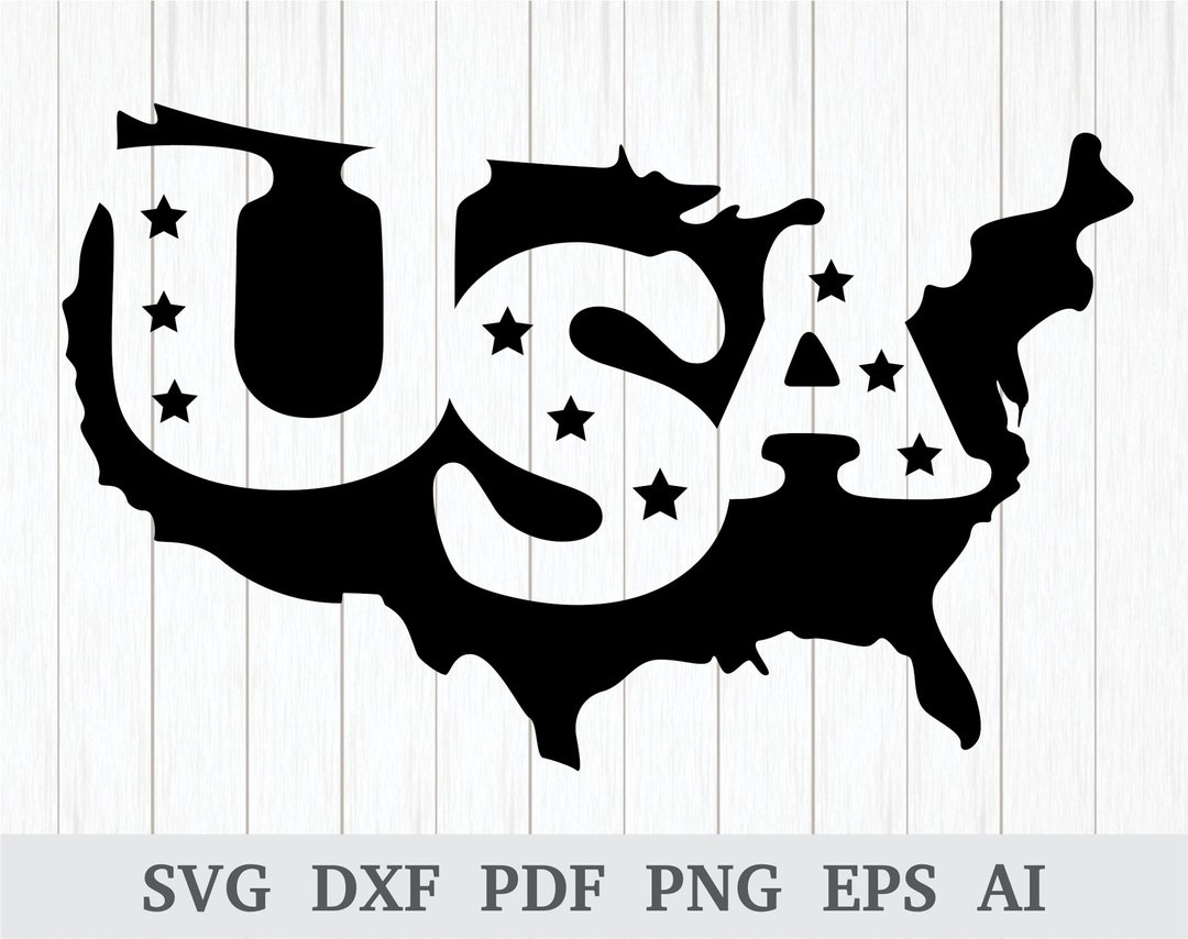 USA Svg, America Svg, 4th of July Svg, USA Map Svg, Patriotic Svg ...