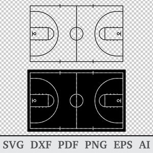 Basketball Court SVG, Basketball SVG, Basketball Court Clipart ...