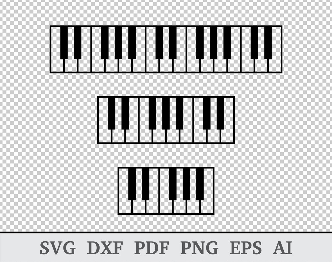 Piano Keys SVG Piano SVG Keyboard svg Piano Keys vector | Etsy