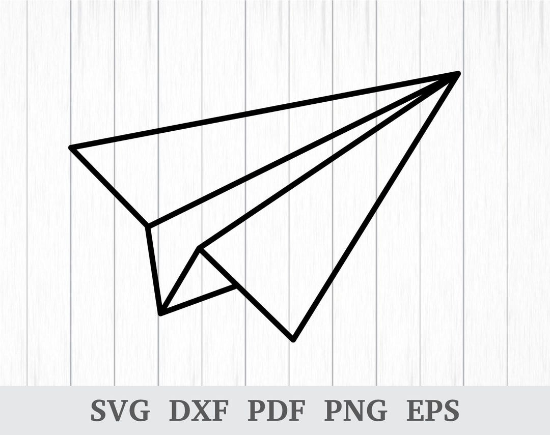 Paper Airplane SVG, Paper Plane Cut File, Paper Airplane Png, School ...
