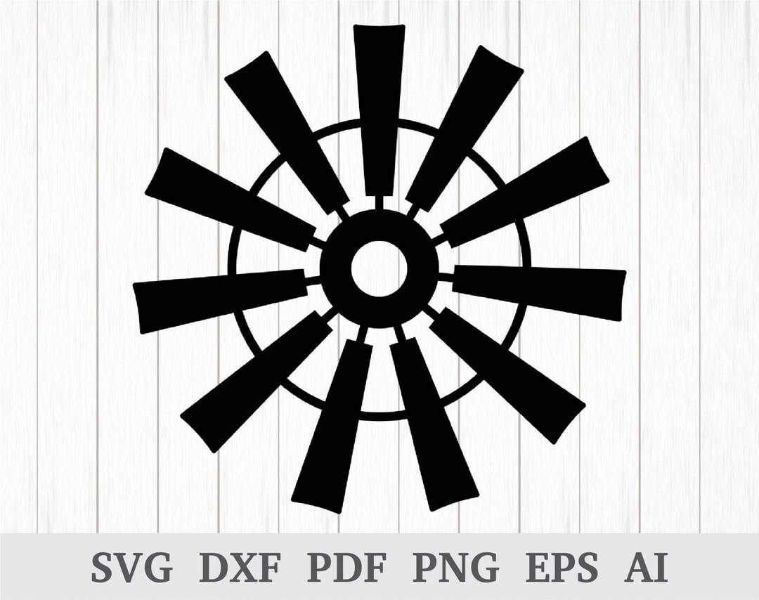 Farmhouse Windmill Svg, Windmill Svg, Farmhouse Svg, Farmhouse Windmill ...