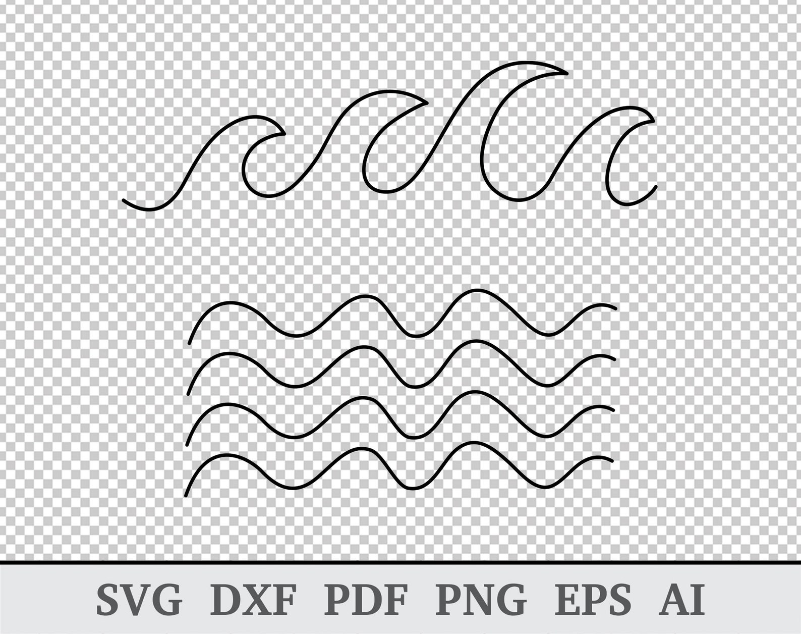 Waves SVG Wave SVG Sea Wavessvg Ocean Waves Svg Waves - Etsy