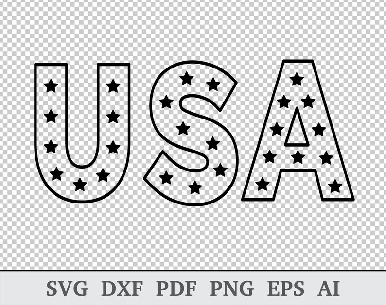USA SVG Cut File America Svg Independence Day Svg Cut File - Etsy